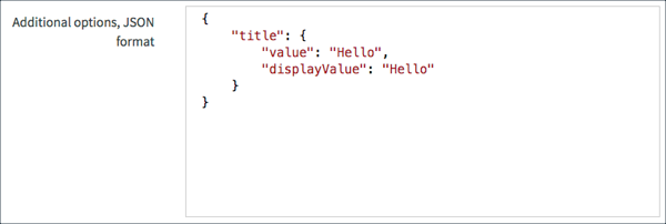 Widget Option Schema | ServiceNow Developers
