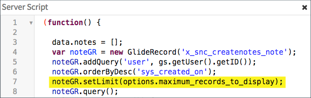 Exercise: Create Widget Option Schema | ServiceNow Developers