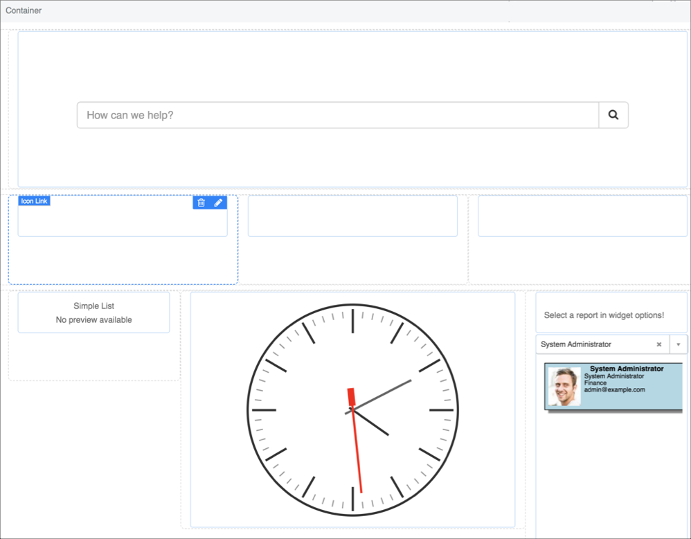 Exercise: Add Widgets and Set Options | ServiceNow Developers