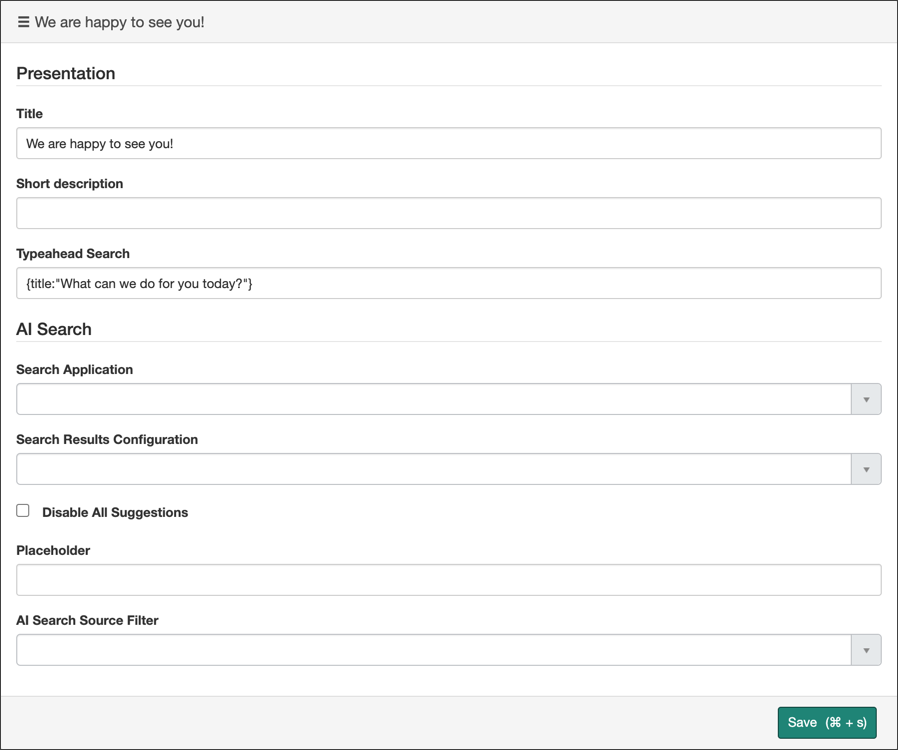 Widget Options | ServiceNow Developers