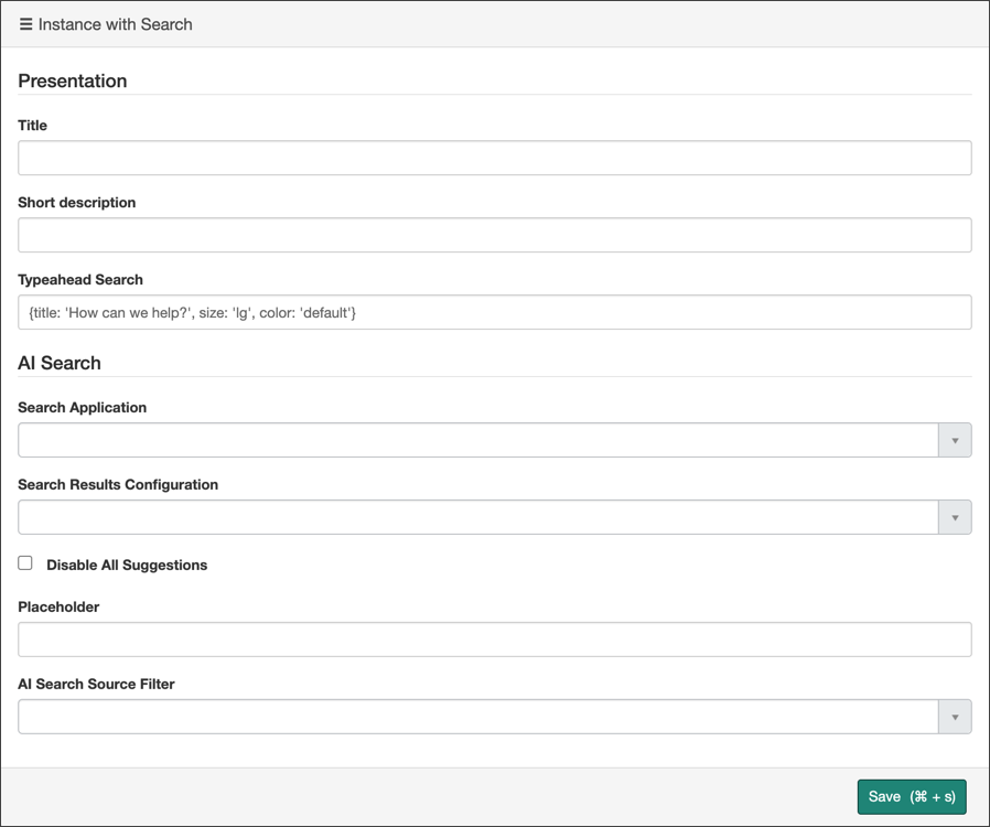 Widget Options | ServiceNow Developers