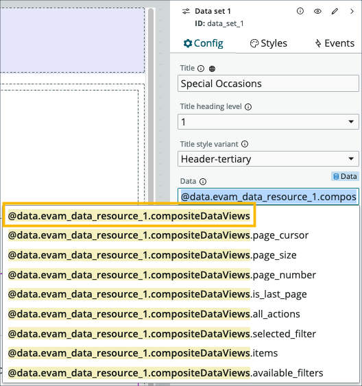 The Data Set Component | ServiceNow Developers