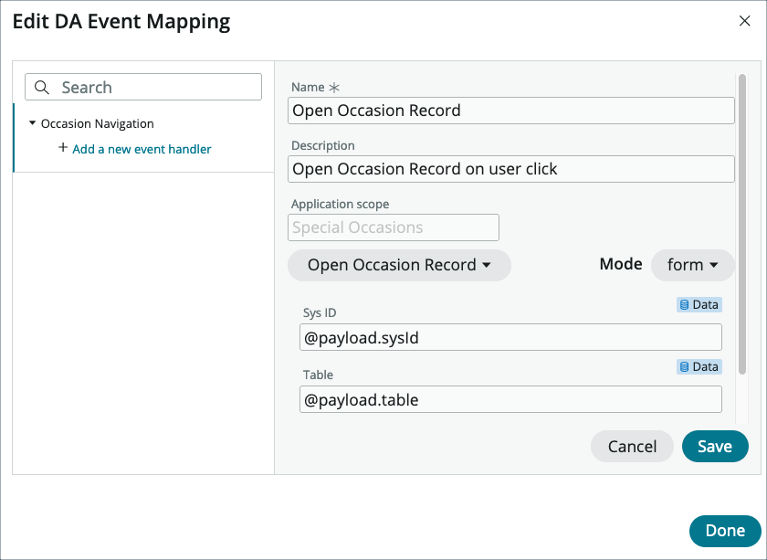 Declarative Action Event Mapping | ServiceNow Developers