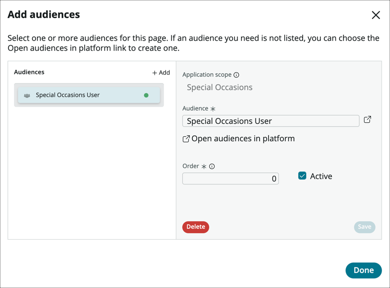 Creating Audiences | ServiceNow Developers