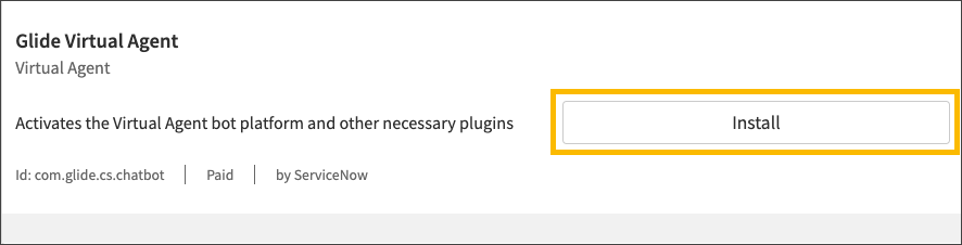 Exercise: Activate Virtual Agent | ServiceNow Developers