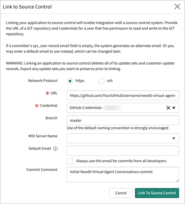 Exercise: Save Your Virtual Agent Work (Optional) | ServiceNow Developers