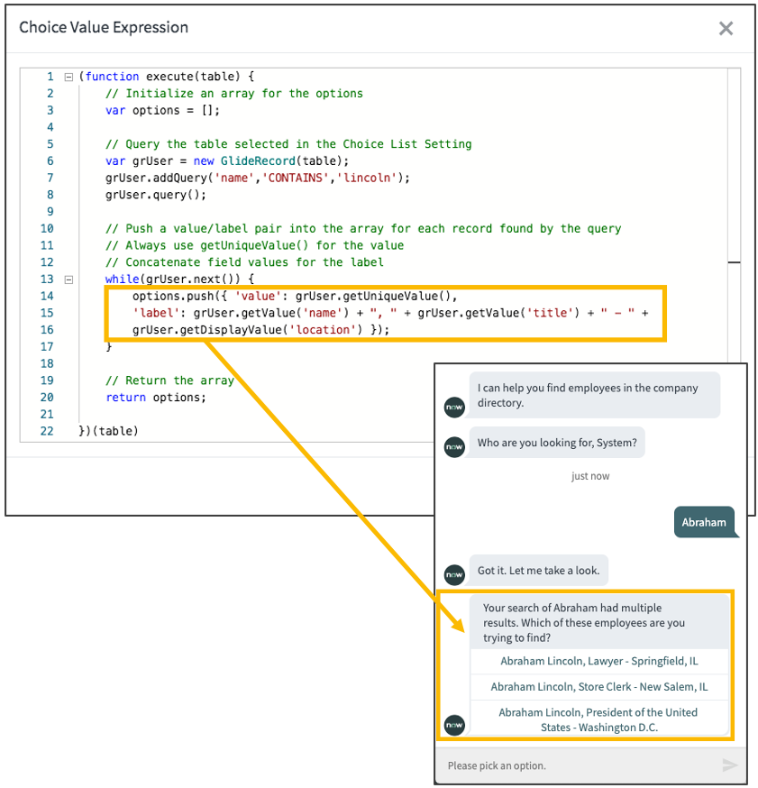 Scripting Virtual Agent | ServiceNow Developers