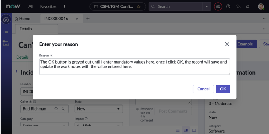 g_modal | ServiceNow Developers