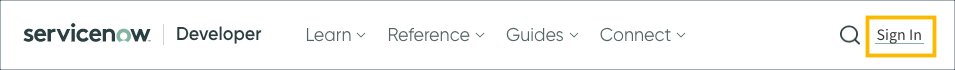 Creating a Developer Site Account | ServiceNow Developers