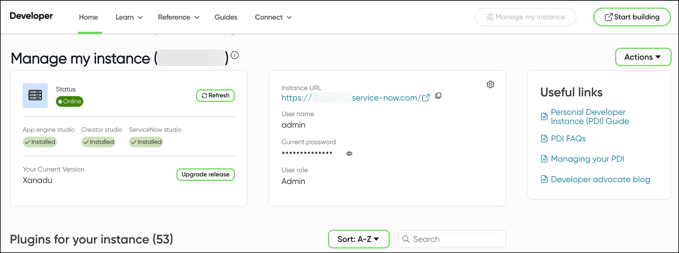Accessing Your PDI | ServiceNow Developers