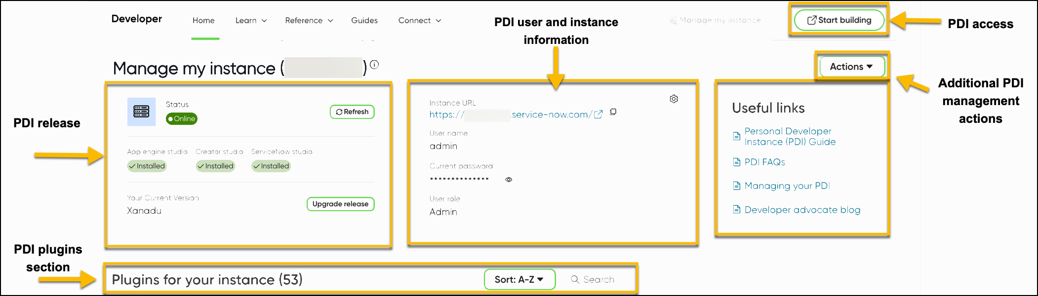 Managing Your PDI | ServiceNow Developers