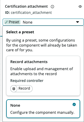 Attachments component setup | ServiceNow Developers