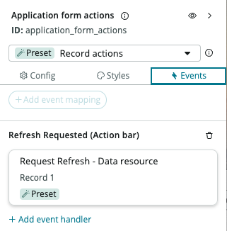 Action Bar component setup | ServiceNow Developers